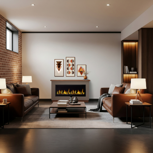 Simplifire Allusion Edge 50 Linear Electric Fireplace | Woodland Direct